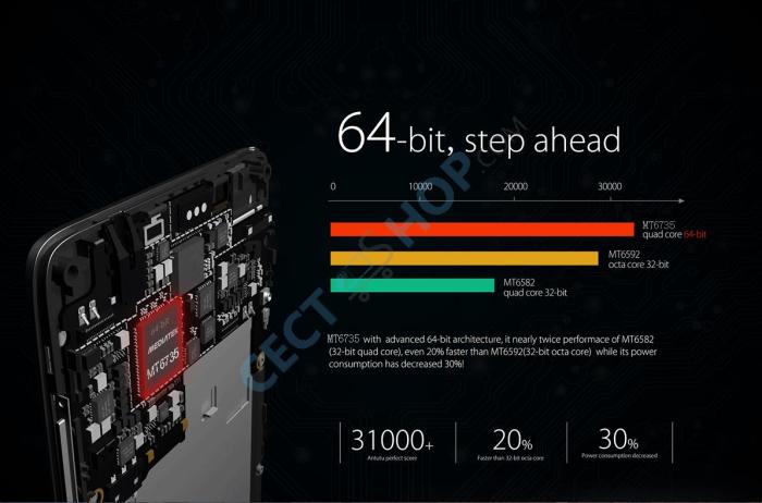 VKWORLD VK6735 - 5.0 Inch 2GB RAM 16GB internal Memory 64-bit MediaTek MT6735 Quad Core 1.0GHz ...