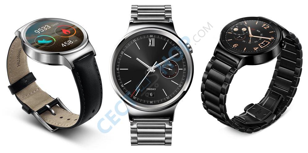 HUAWEI Watch - Sport Edition with Plated Stainless Steel Strap - Black