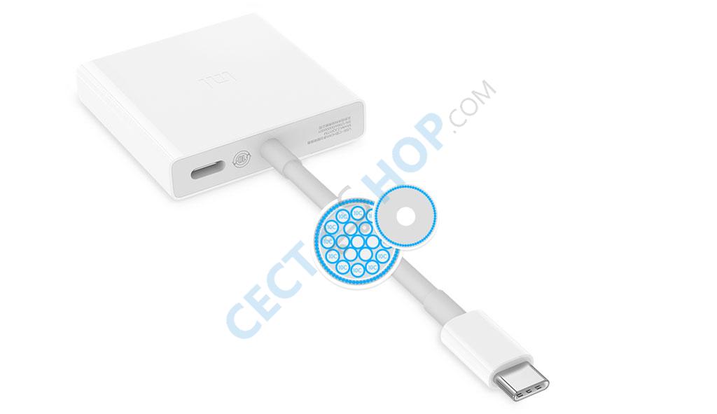 XIAOMI USB Type-C to HDMI Multi-function Adapter - 4K HDMI USB 3.0 USB ...