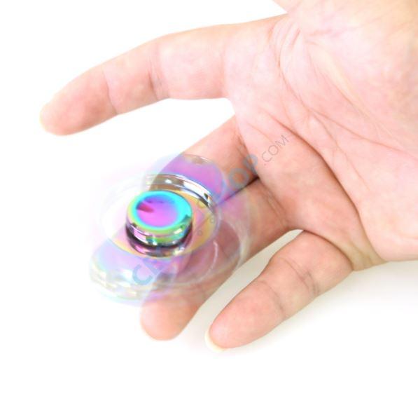 Dual Blade Regenbogen Hand Fidget Spinner Toy