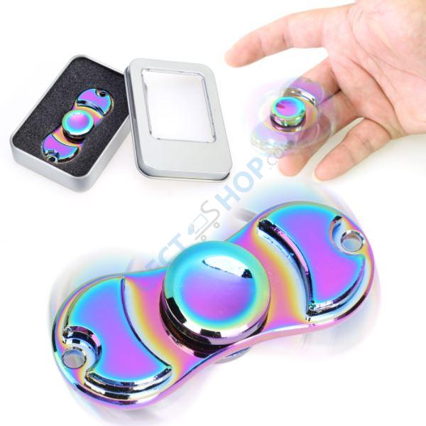 Dual Blade Regenbogen Hand Fidget Spinner Toy