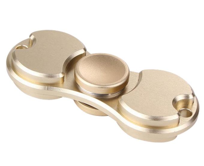 Dual Blade Titanium Alloy Hand Fidget Spinner Toy